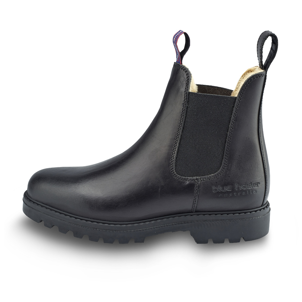 JACKAROO schwarz Lammfell - BLUE HEELER BOOTS